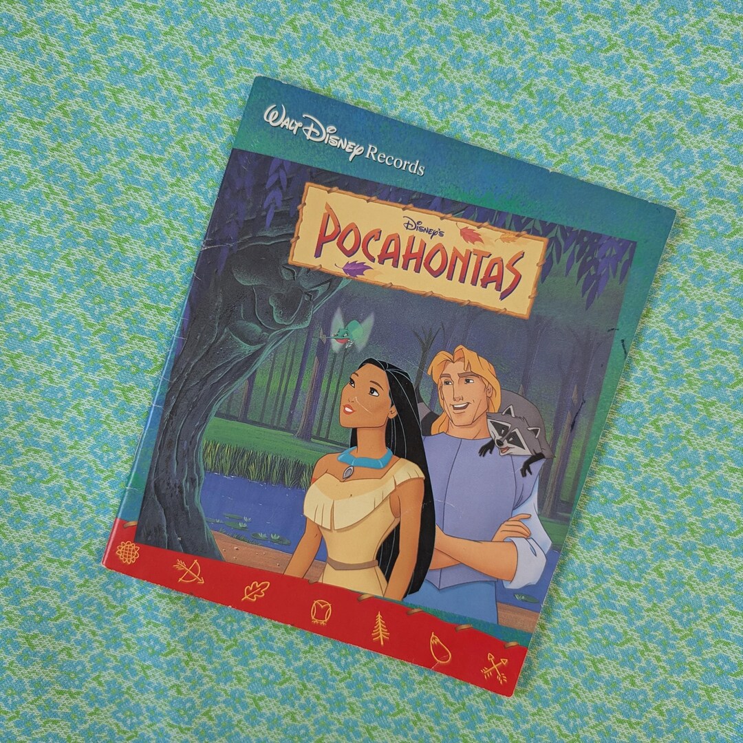 Pocahontas | Walt Disney Records Book | Vintage Children's Book - Etsy