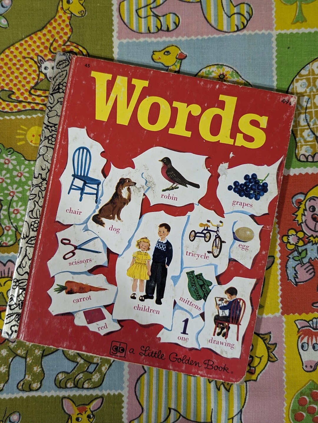 The Little Golden Book of Words | Vintage Children's Book - Etsy