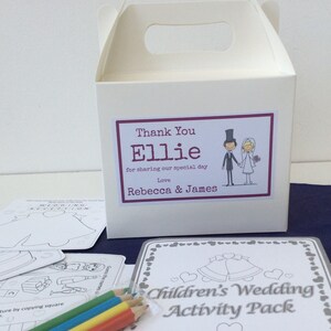 Personalised Children's Wedding Activity Box Complete - Etsy UK