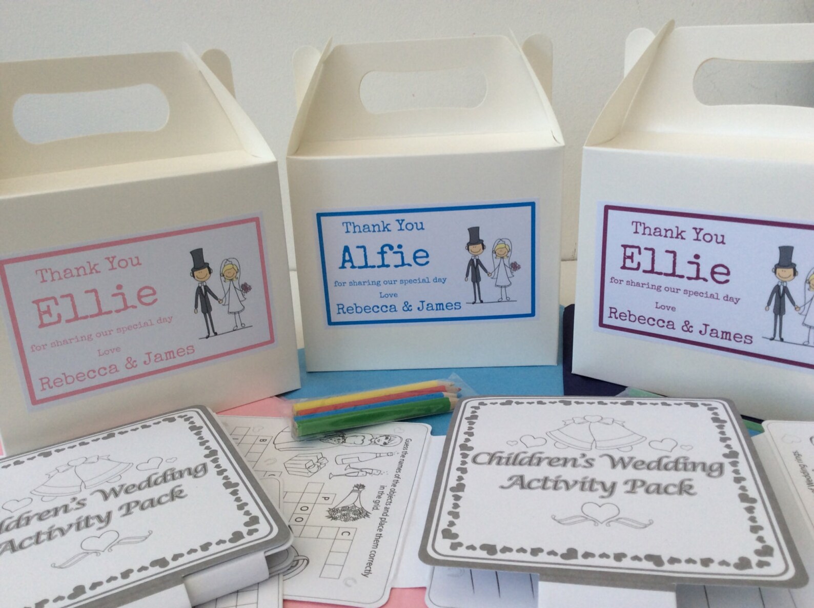 Personalised Children's Wedding Activity Box Complete - Etsy UK