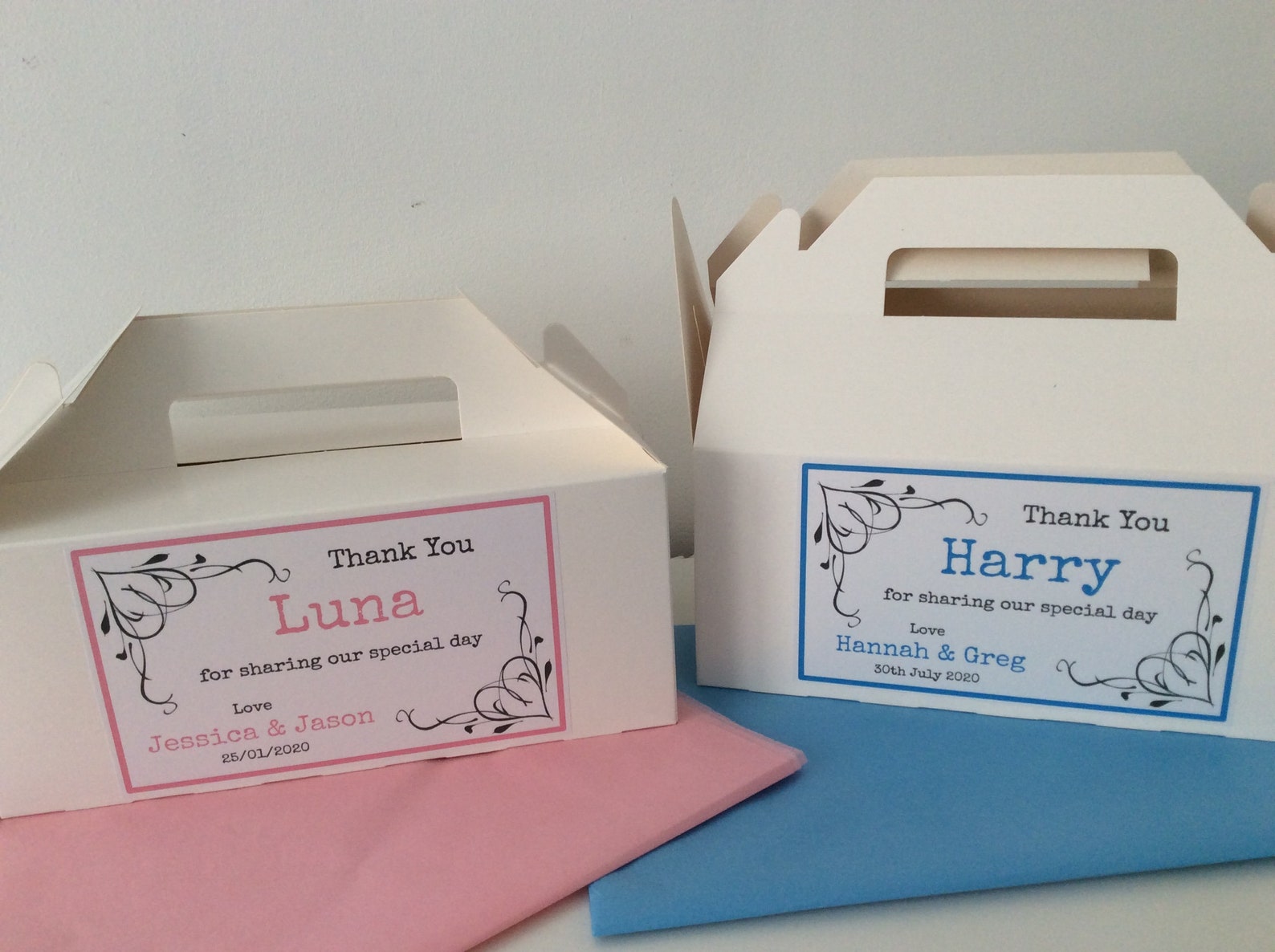 Personalised Single Children's Wedding Activity White Box - Etsy UK