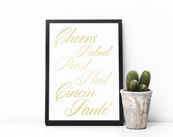 Cheers Salud Prost - Etsy