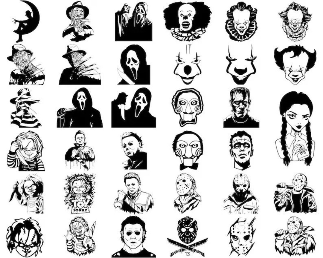 Horror SVG Bundle Halloween Horror SVG Horror Friends Svg - Etsy Australia