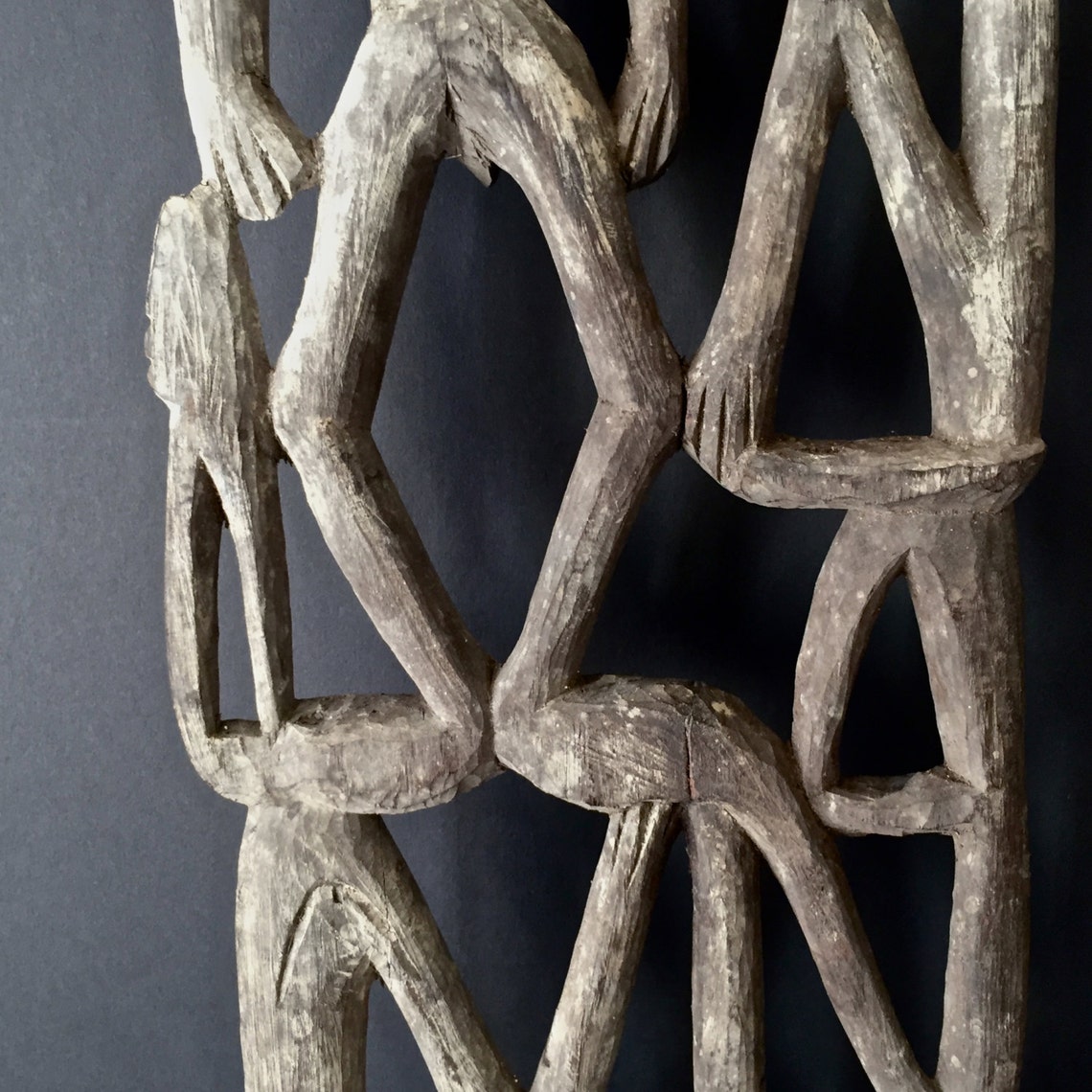 New Guinea Artifact of Three Figures Inverted Asmat Tribal - Etsy