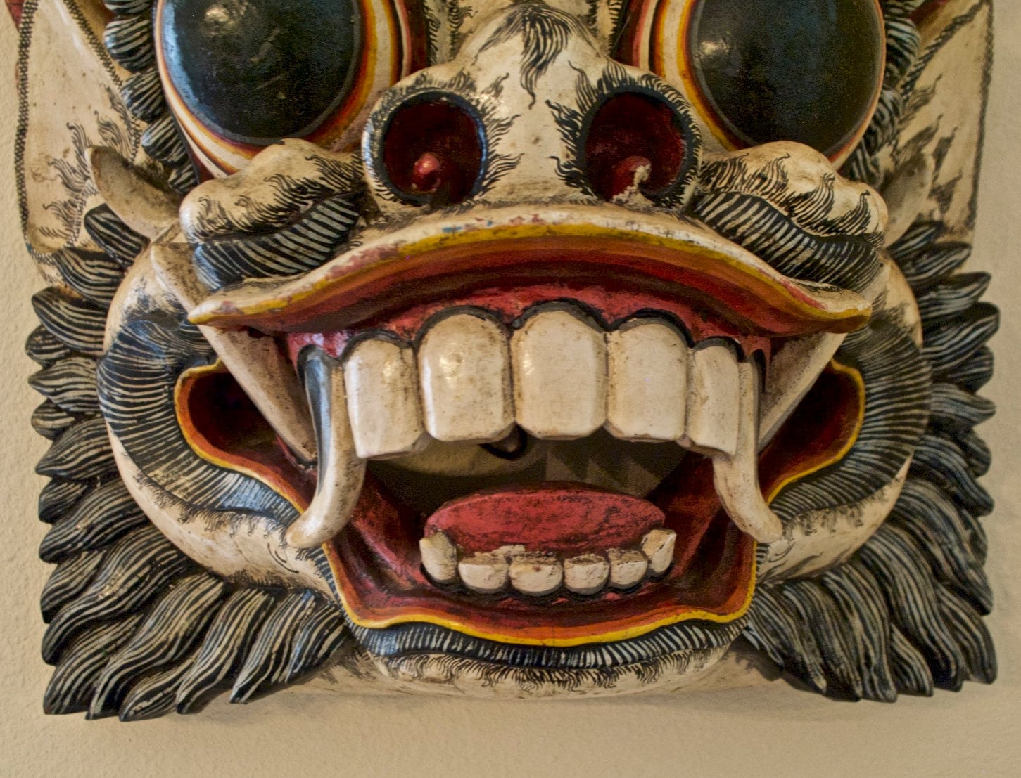 Large Rare Vintage Barong hanuman Mask Wood Carved and - Etsy