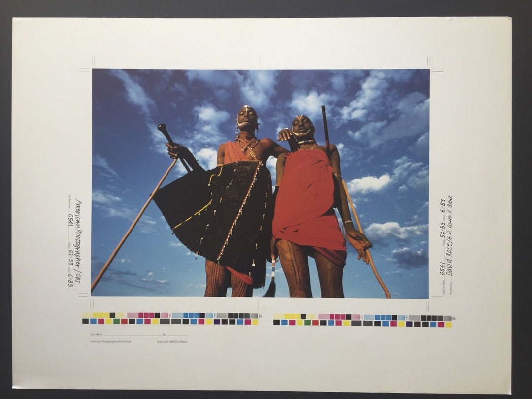 Limited Edition Printer/artist Proof of the Masai Tribesmen by Eric ...
