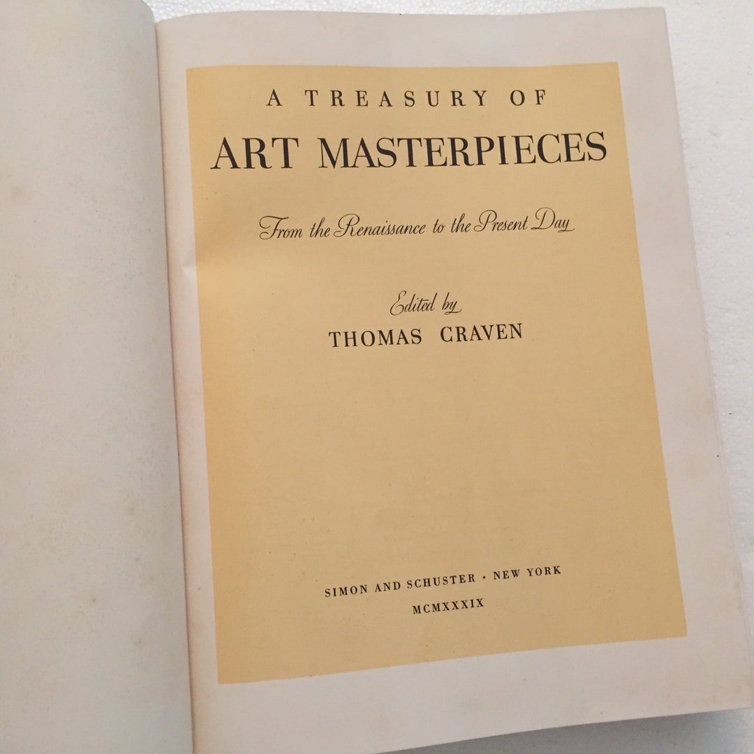 Trésor des chefs-d'œuvre d'art de Thomas Craven 1939 - Etsy France