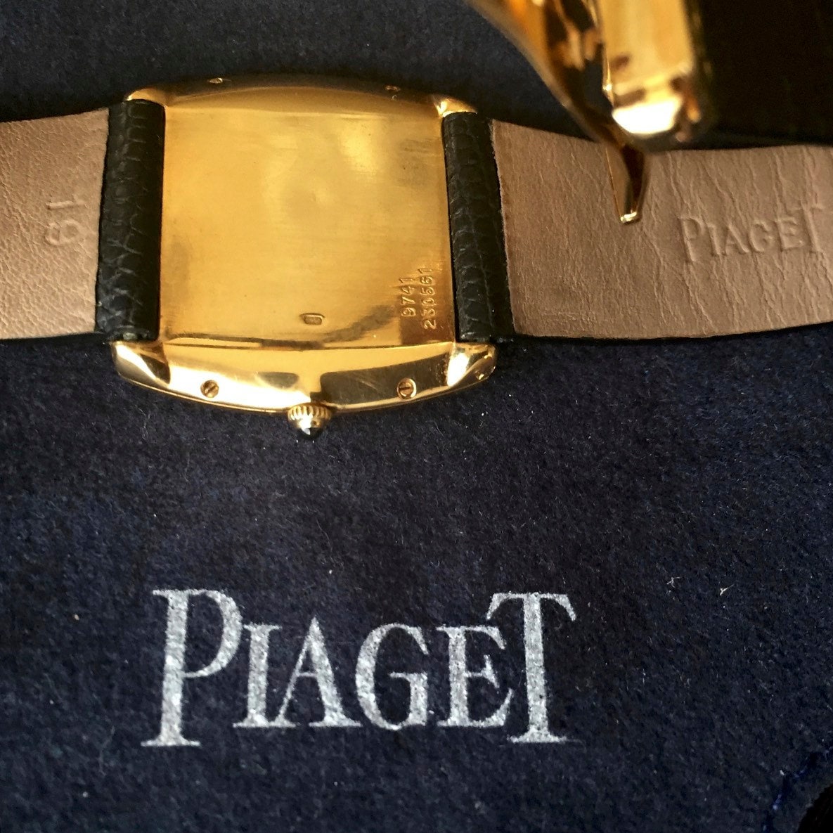 Rare Authentic Vintage Piaget Men's Classic Ultra-thin Watch 18K Gold ...