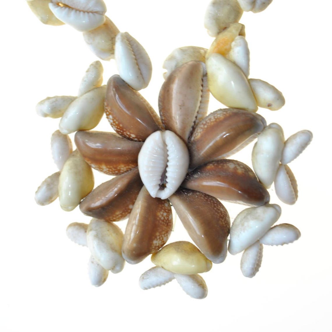 Original Vintage Tribal Artifact Cowry Shell Necklace From Papua, New ...