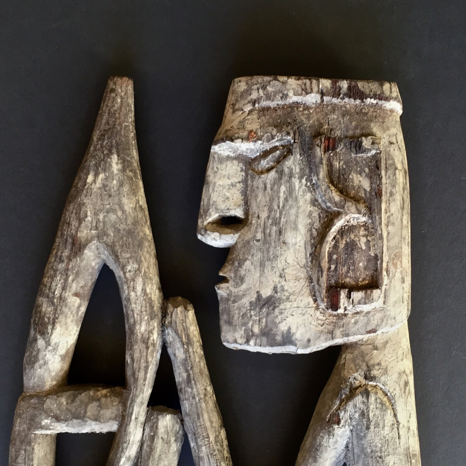 New Guinea Artifact of Three Figures Inverted Asmat Tribal - Etsy