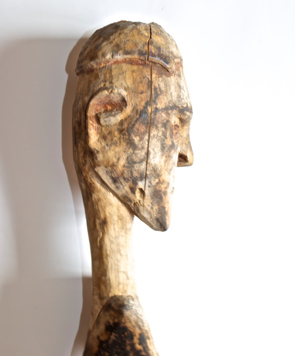 Asmat Male Figure Standing Holding Head of Hornbill to His Feet A New ...