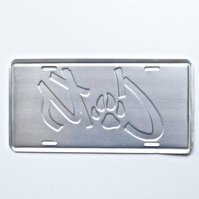 Cats Vanity License Plate White Serial on Reflective Black Base Auto ...