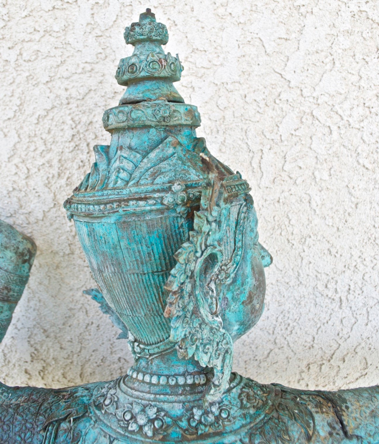 Collectible Antique Green Patina Yoga Statue 4 Arms Shiva Dancing ...