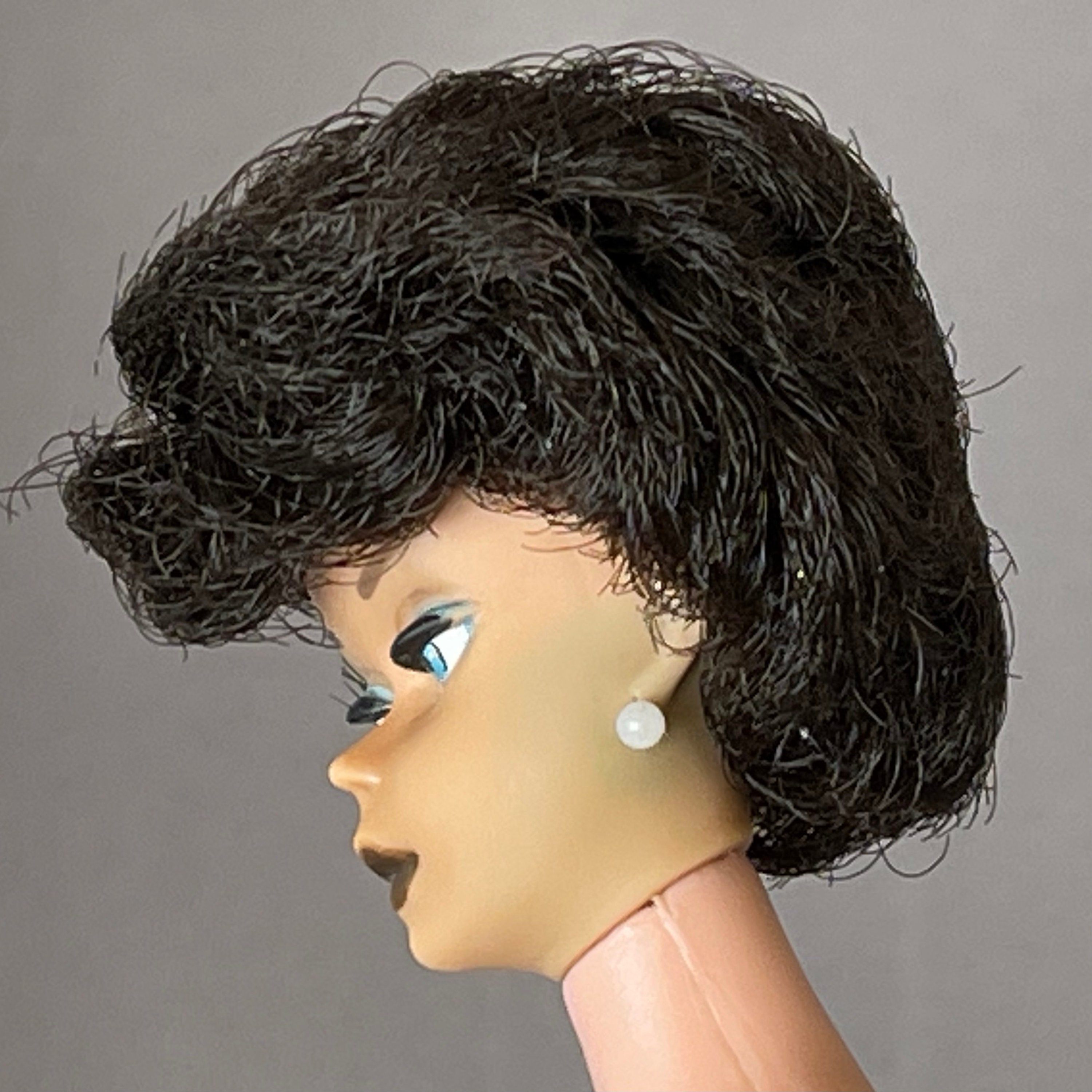 Vintage Original Circa 1961 Bubblecut Black Hair Barbie Doll by Mattel ...