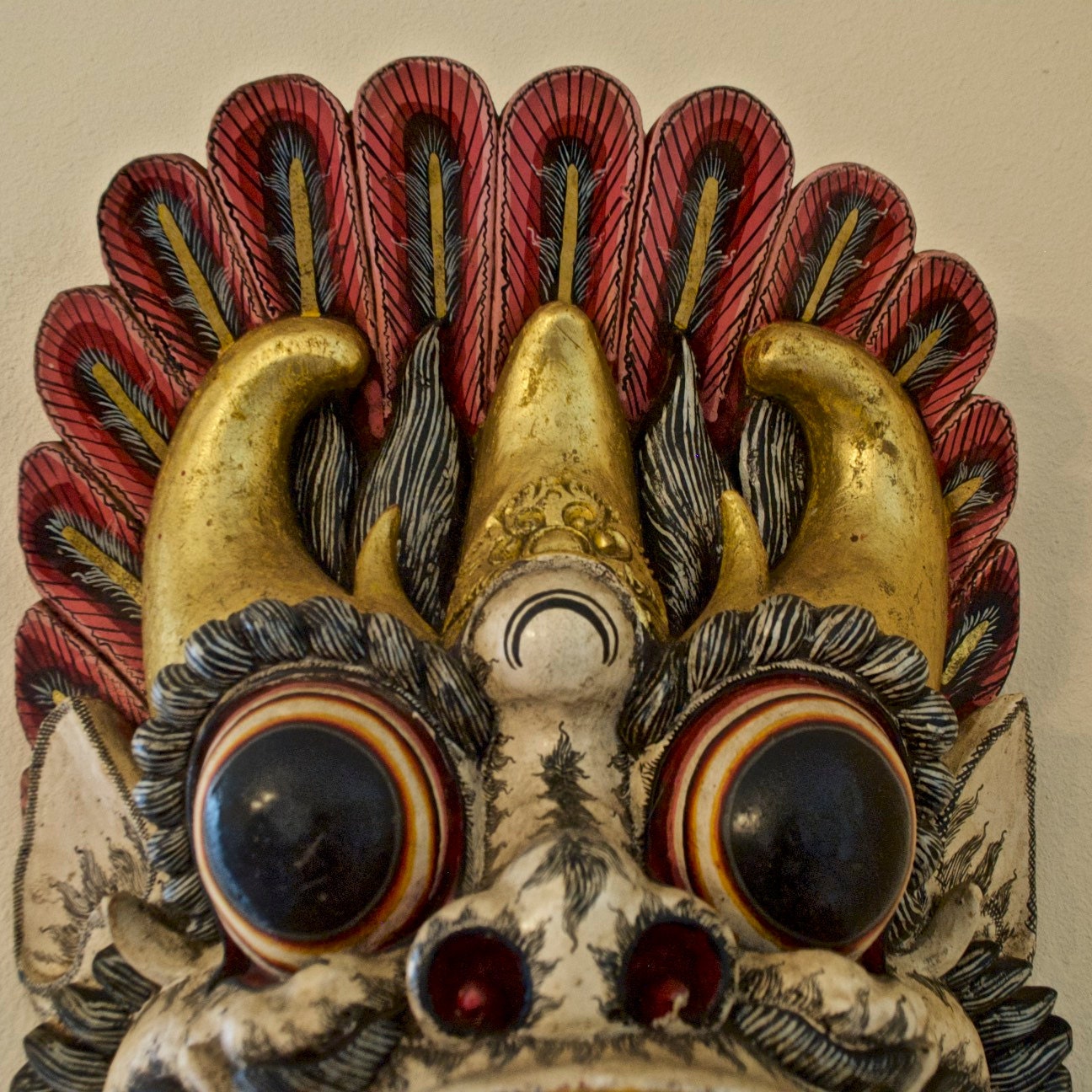 Large Rare Vintage Barong hanuman Mask Wood Carved and - Etsy