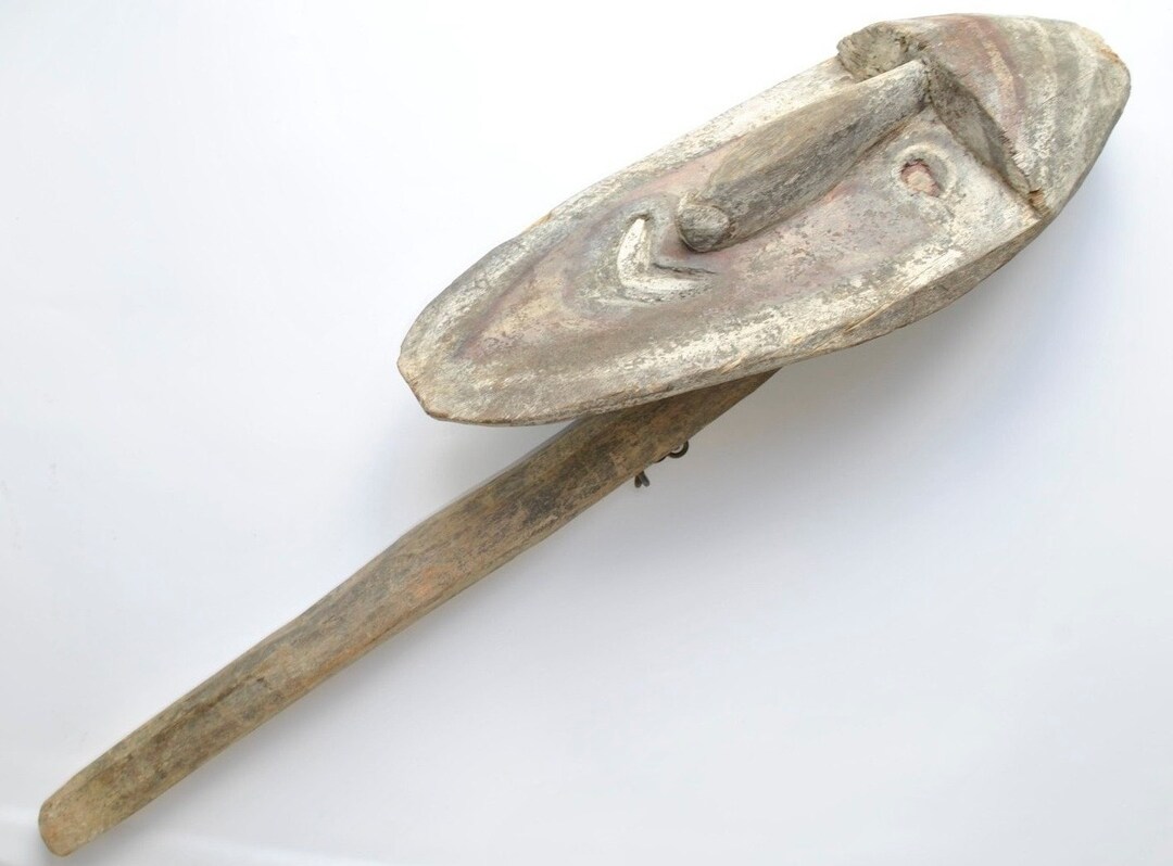 Tribal Artifact of an Old Yena-head Spirit Figure With Long Neck-like ...
