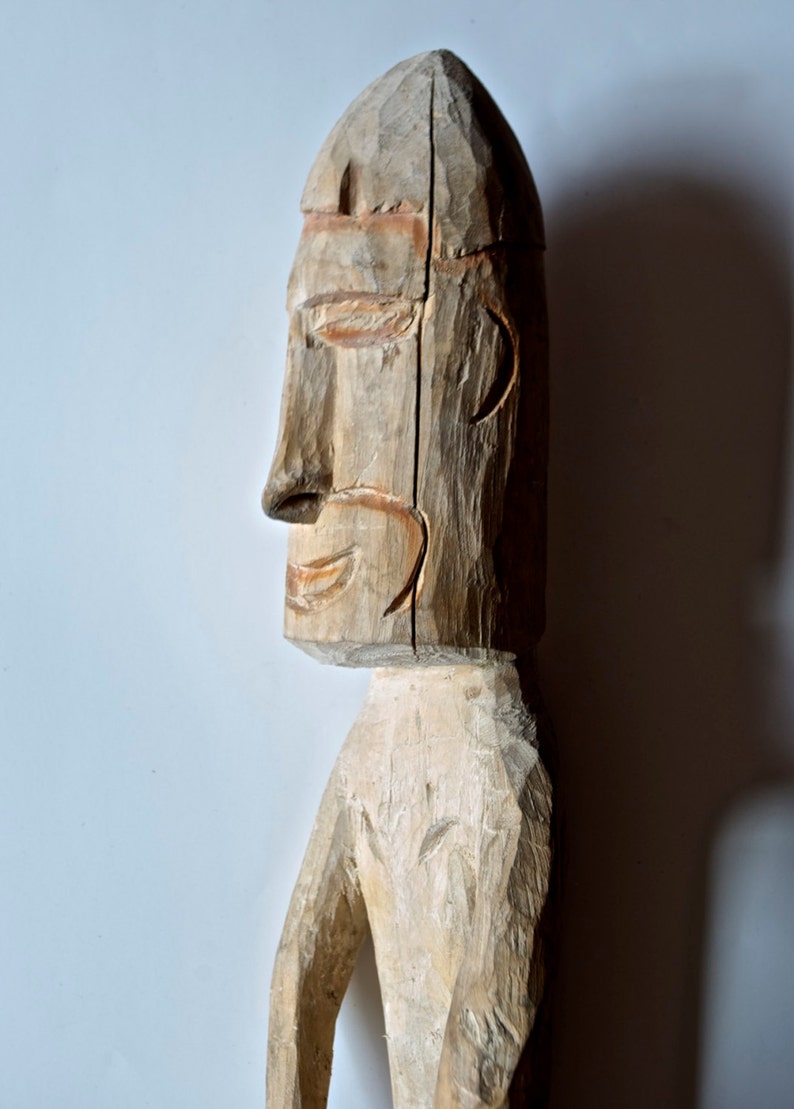 New Guinea Tribal Artifact Asmat Profile Carving Sculpture of - Etsy