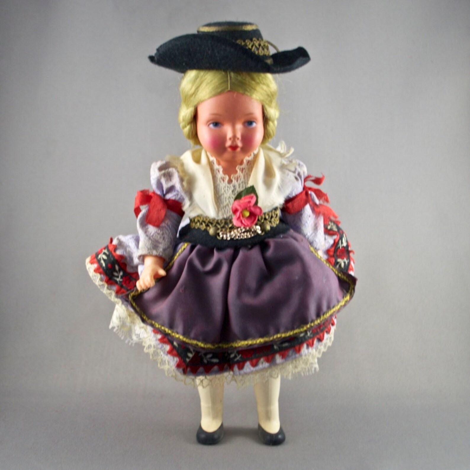Austria Vintage Plastic Doll Dressed in Traditional Costume Movable ...