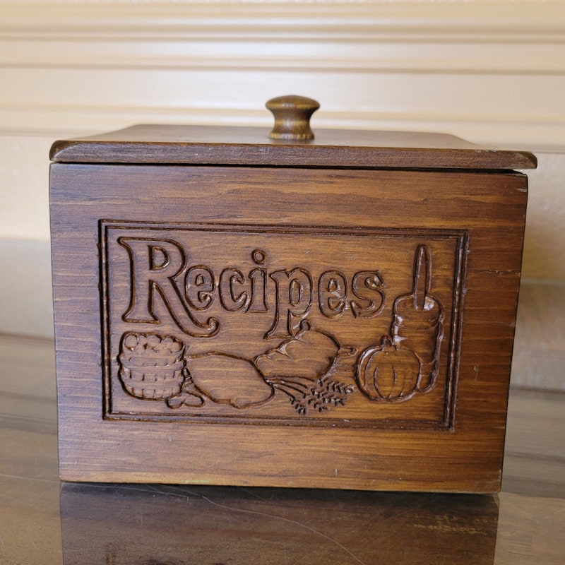 Wooden Recipe Card - Etsy