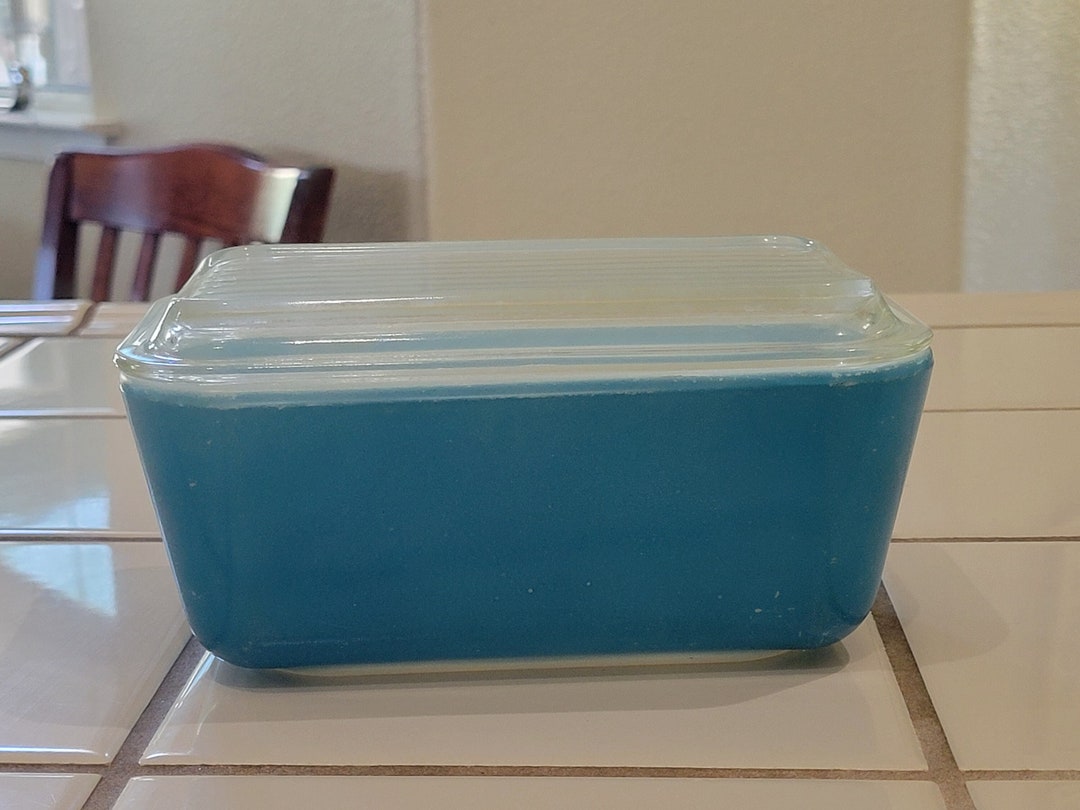 Pyrex 502 B Blue Refrigerator Dish - Etsy