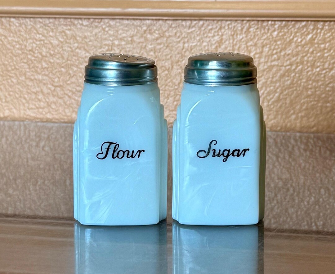 Vintage Roman Arches Flour and Sugar Shakers Mckee - Etsy