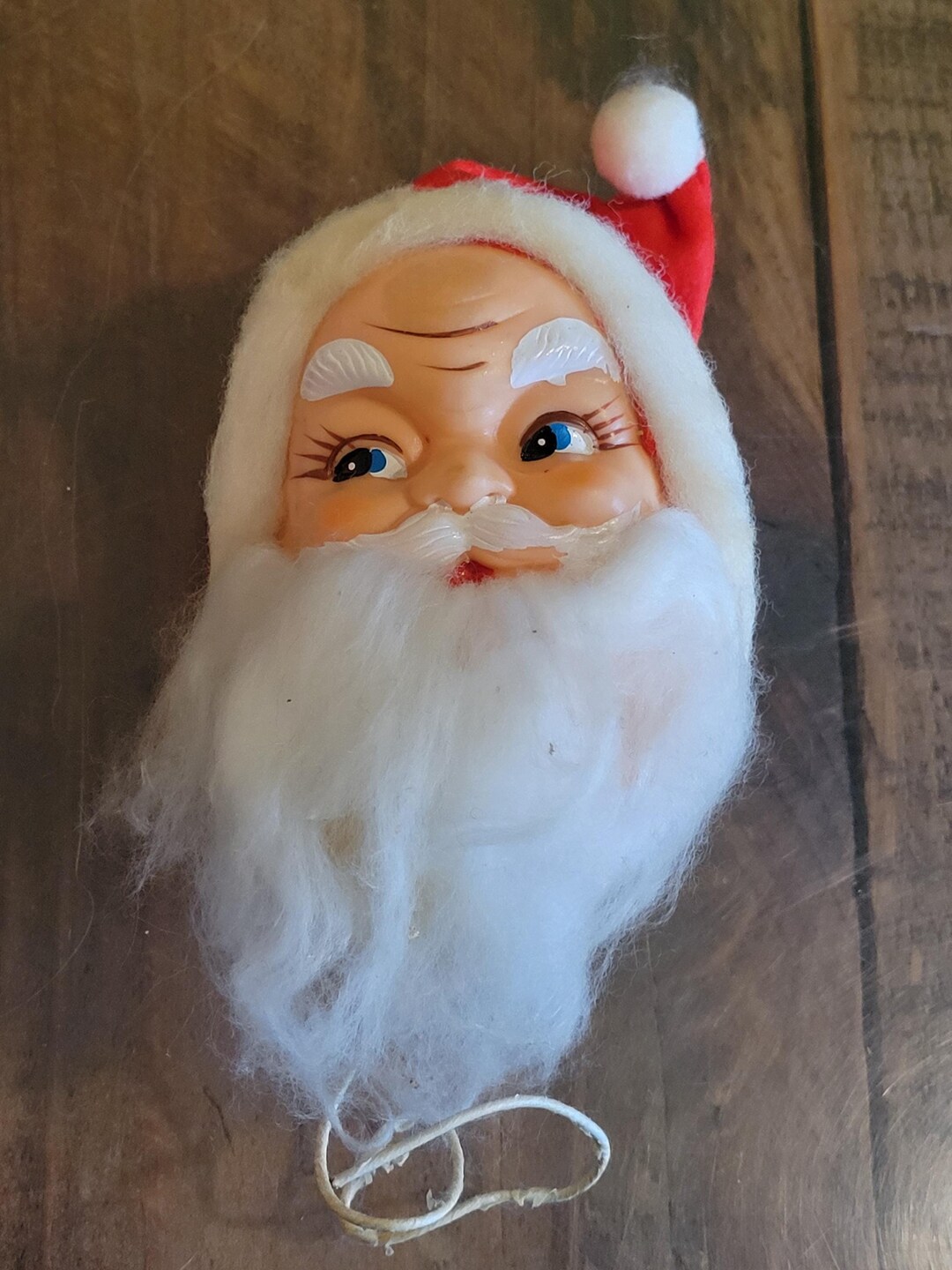 Vintage Rubberhead Santa Head Tree Topper Japan - Etsy