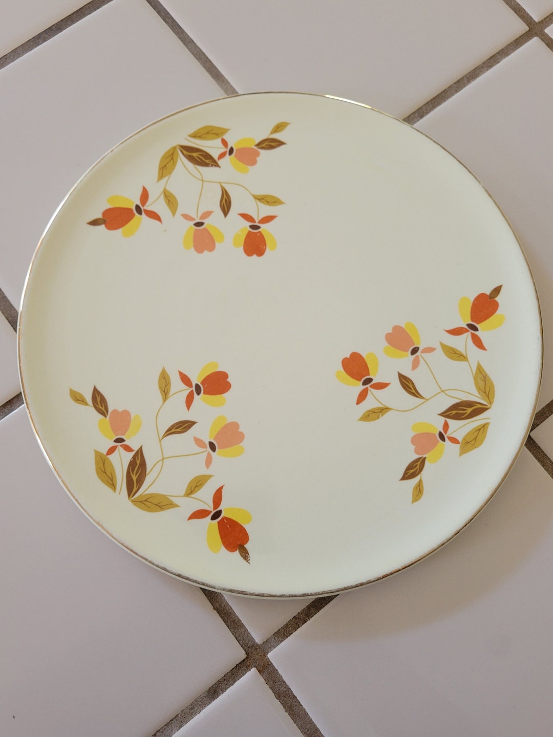 Halls Dinnerware Hot Plate Autumn Leaf - Etsy