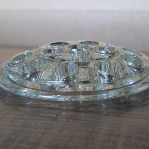 Vintage Clear Glass Flower Frog - Etsy