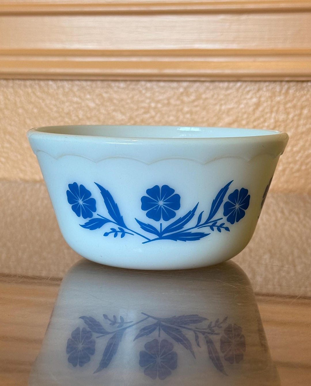 Vintage Hazel Atlas 6" Blue Cornflower Mixing Bowl - Etsy