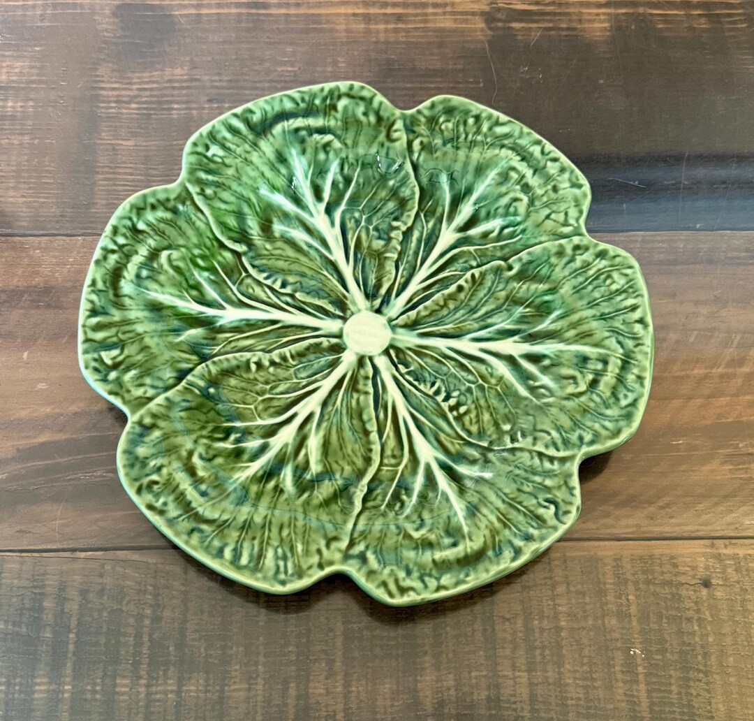 Vintage Cabbage Plate Portugal - Etsy