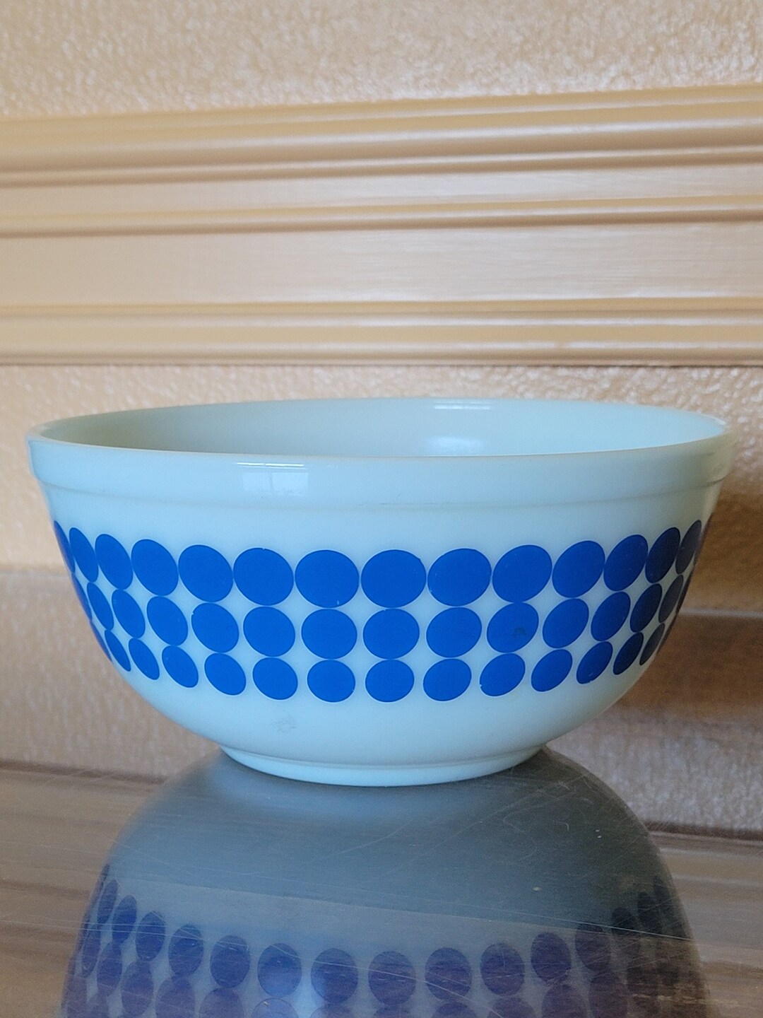 Vintage Pyrex Dots 403 Mixing Bowl Blue - Etsy