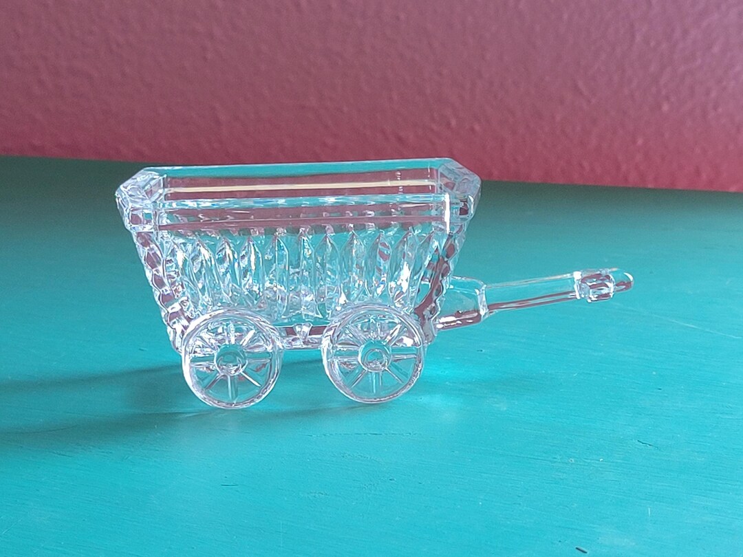Vintage Princess House Crystal Cart Toothpick Holder - Etsy