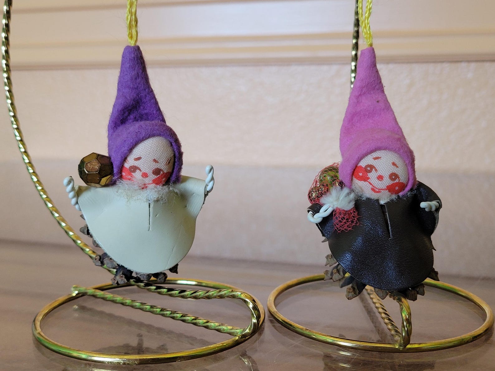 Vintage Christmas Pinecone Knomes Two - Etsy
