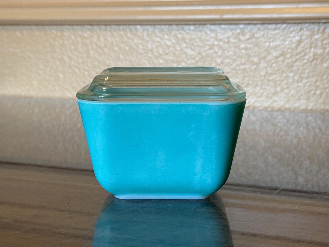Vintage Rare Pyrex Refrigerator Dish 501 Teal - Etsy