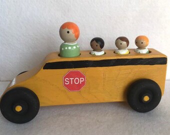 School bus toy | Etsy