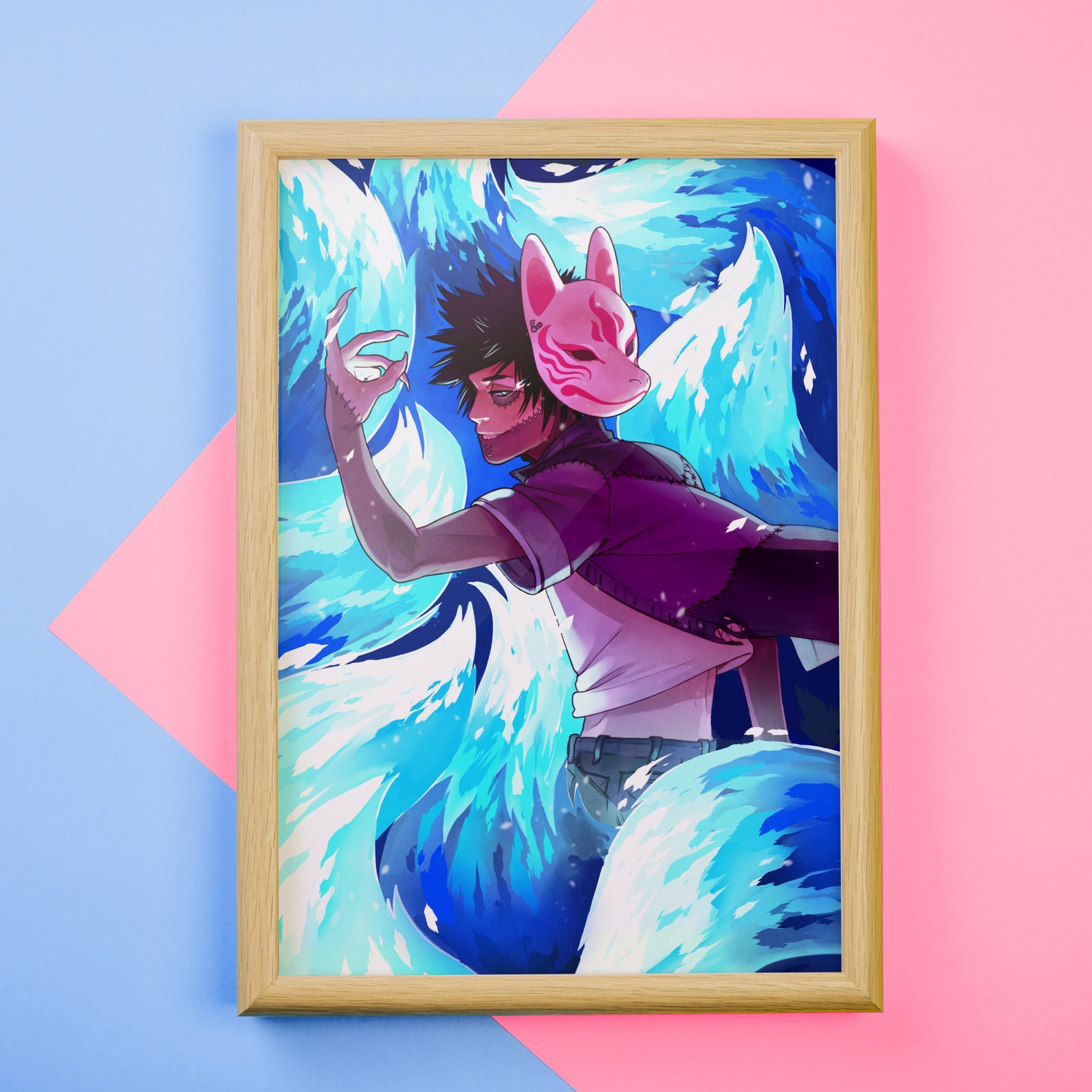 A Fox Made of Fire Print - Etsy