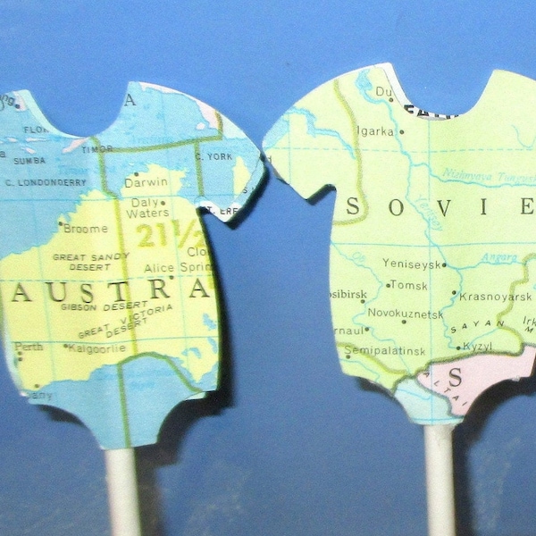 Map Cake Topper - Etsy