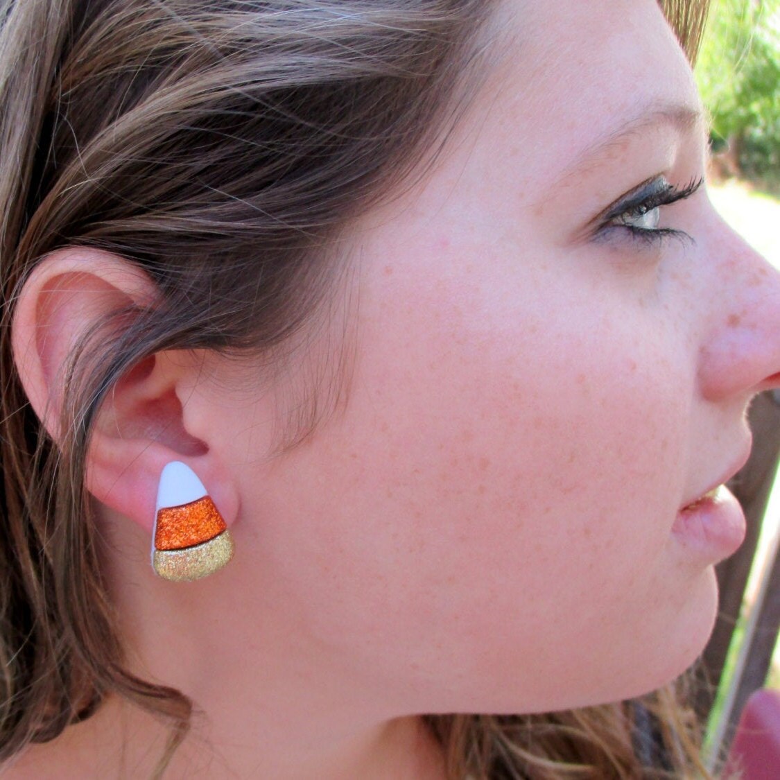 Candy Corn Earrings Halloween Jewelry Fall Earrings Kid - Etsy