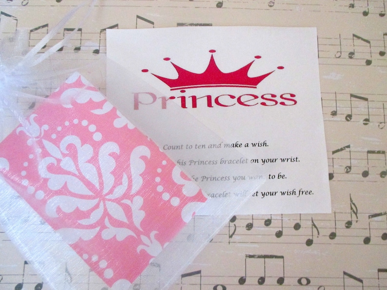 Pink Princess Bracelet, Little Girls Jewelry, Princess Gift, Girls Name ...