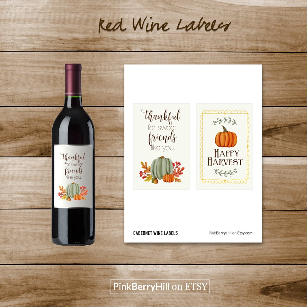 Wine Labels, Happy Harvest, Fall Party, Pumpkins, Home Decor ...