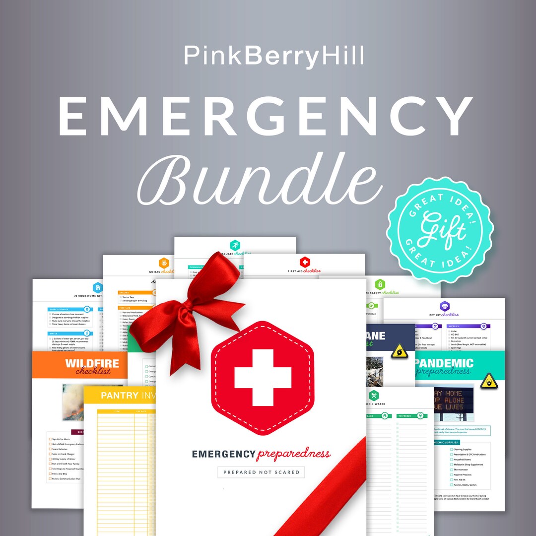 Printable Emergency Preparedness Bundle Emergency Prep Binder Emergency Planner - Etsy