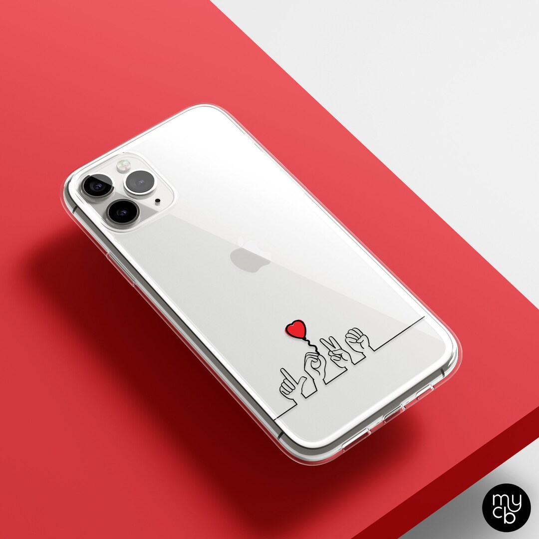 Sign Language Love for Phone Case for iPhone 15 14 13 12 Mini 11 Pro ...