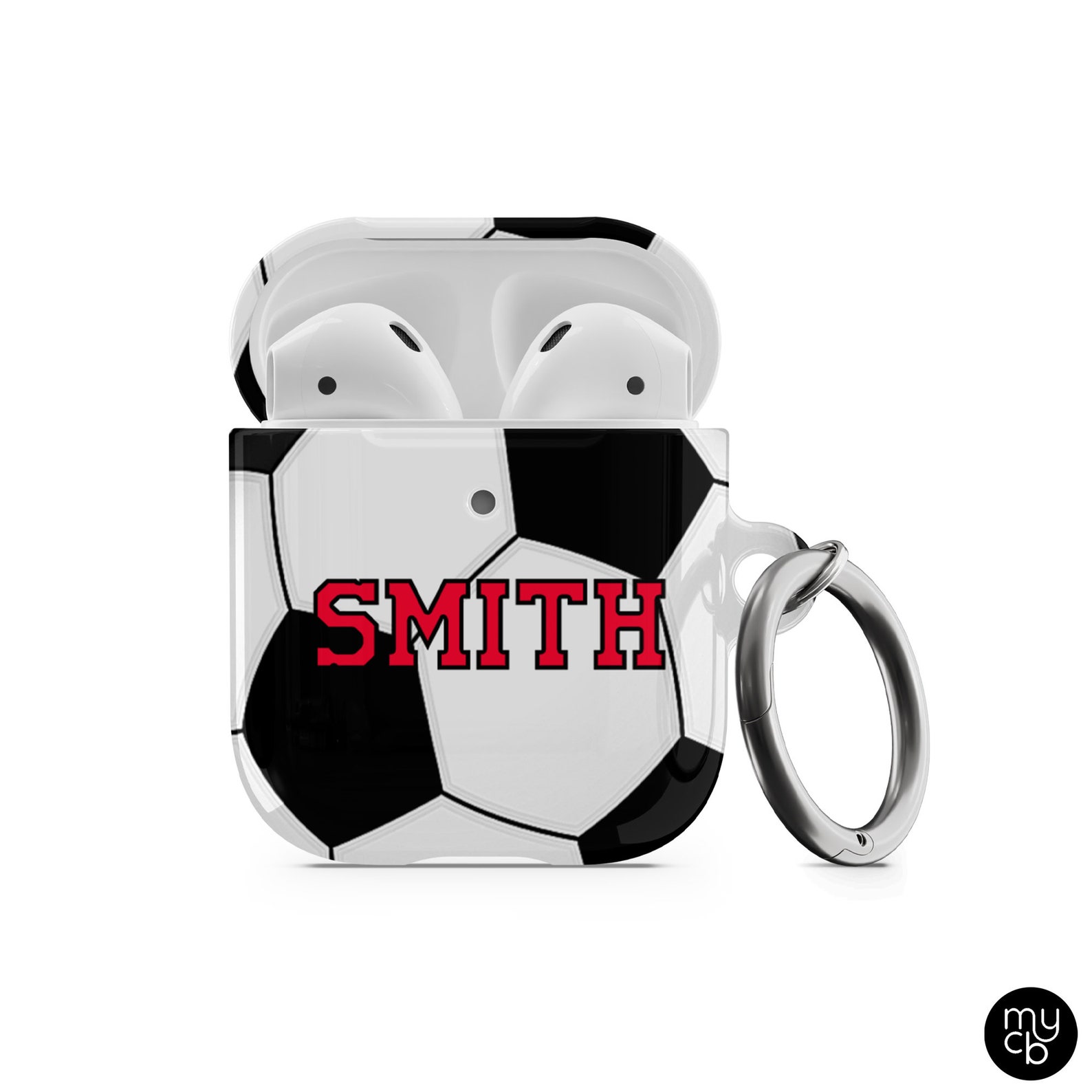 Soccer Airpod Case With Name and Number Great for Soccer | Etsy