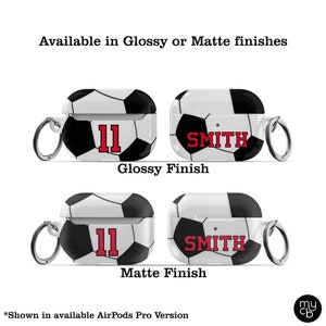 Soccer AirPod Case With Name and Number, Great for Soccer Player Mom ...
