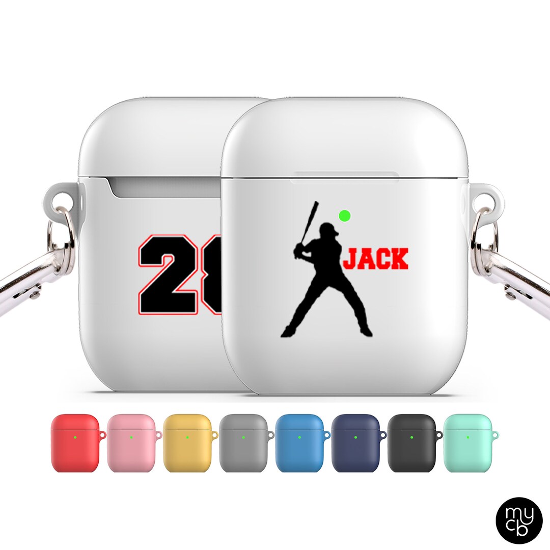 Baseball AirPod Case With Name and Number, Personalized Gift for ...