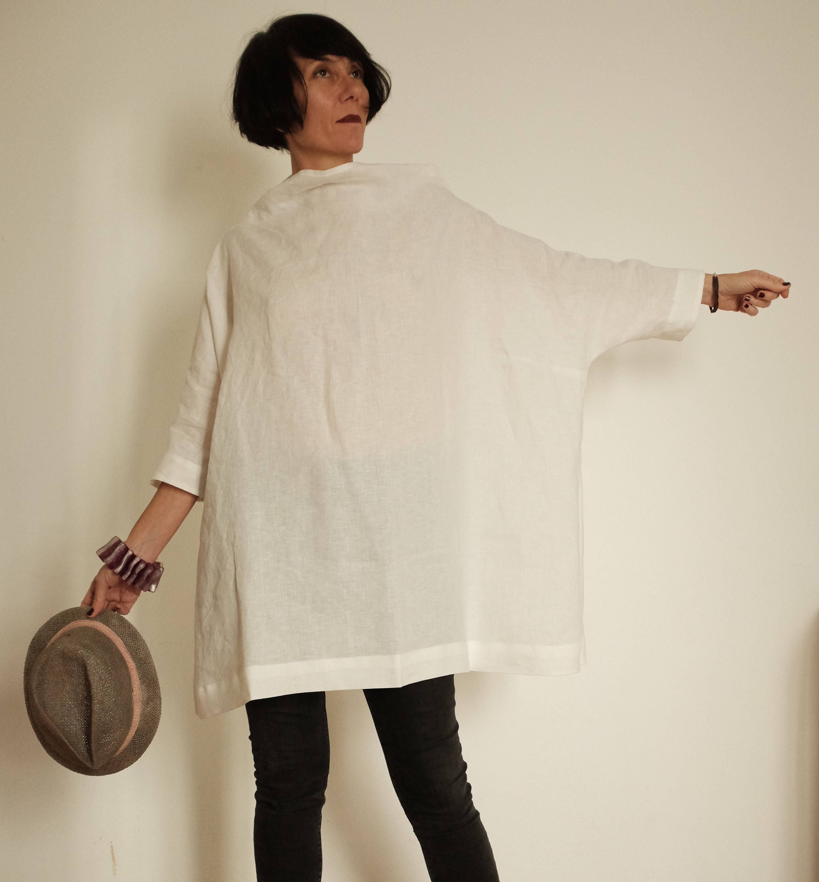 Plus Size Linen - Linen Tunic - Plus Size Clothing - Linen Dress ...