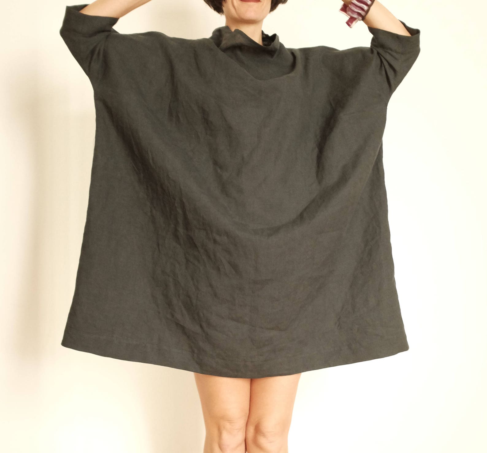 Linen Dress Plus Size Clothing Linen Tunic Linen Womens Clothing ...