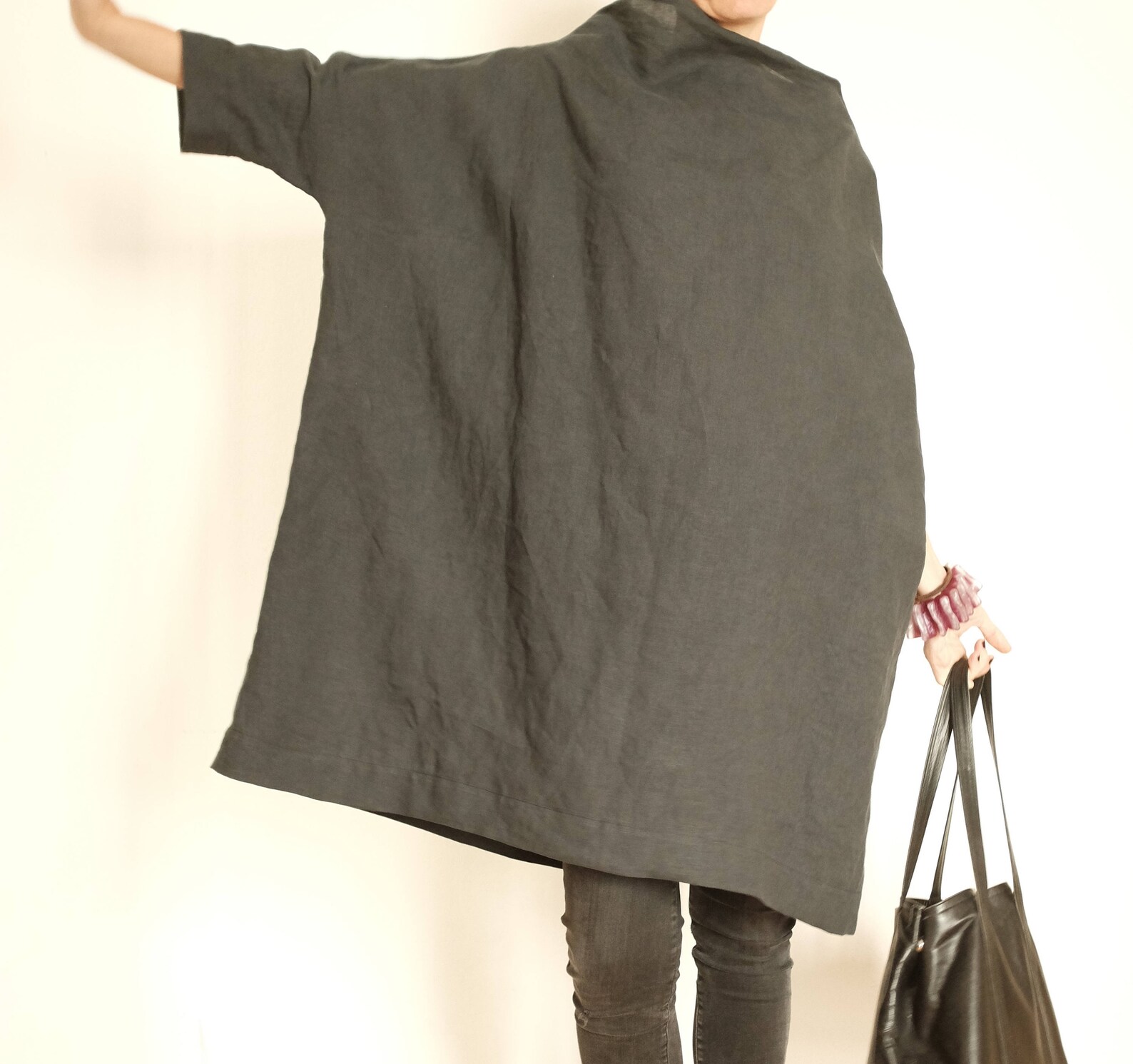 Linen Dress Plus Size Clothing Linen Tunic Linen Womens Clothing ...