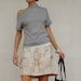 Gray Top Short Sleeves - Elasticized Grey Top - One Shoulder Top - Grey ...