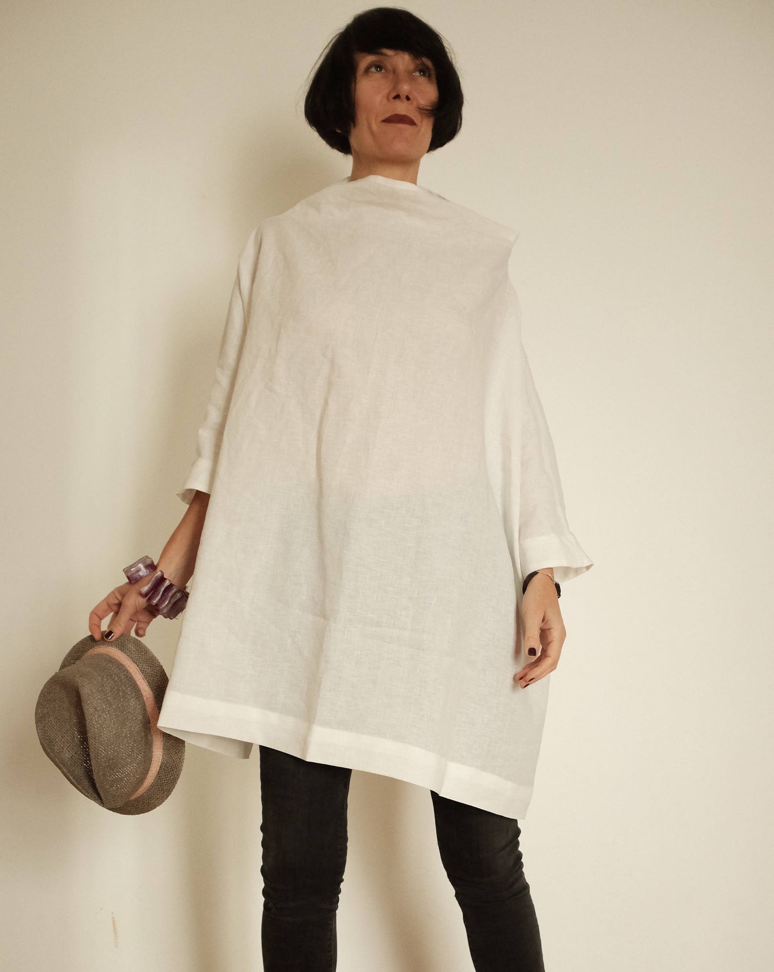 Plus Size Linen Linen Tunic Plus Size Clothing Linen Dress Linen Womens ...